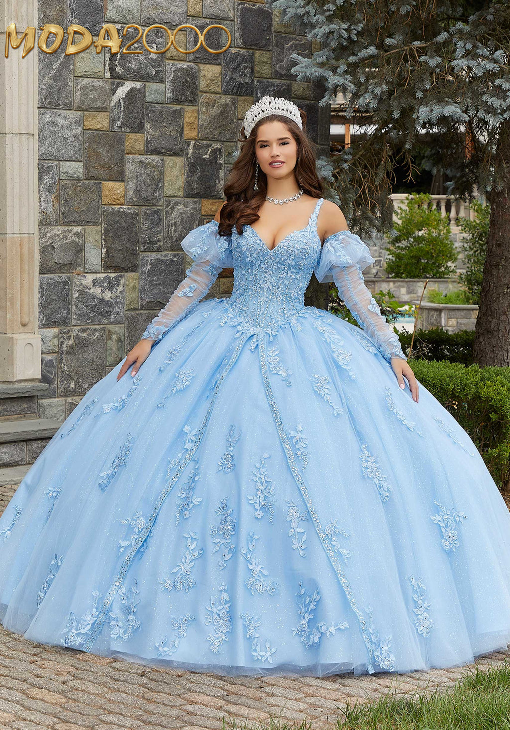 M2k89407 Lace And Princess Tulle Quinceañera Dress Moda 2000 Llc